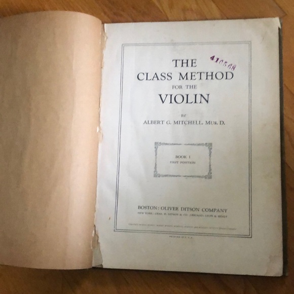 Other | Vintage The Class Method For Violin By Albert G Mitchell Book I First Position | Poshmark